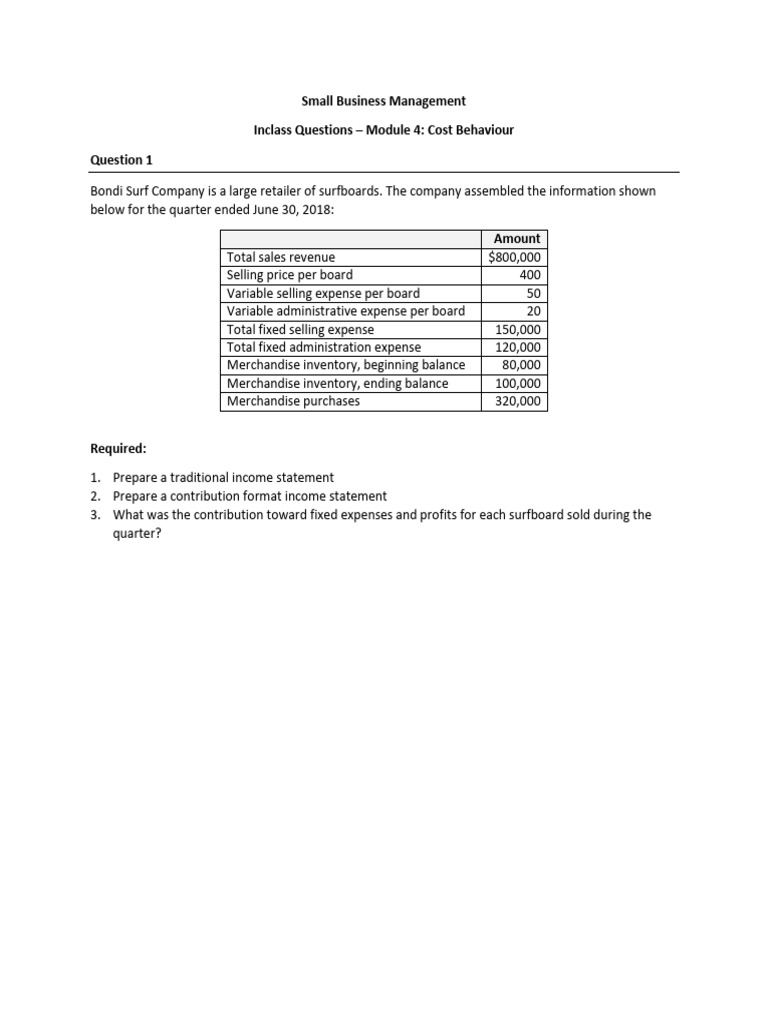 Module 4 Inclass Questions | PDF