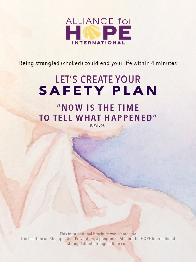 Safety Plan Brochure Strangulation | PDF