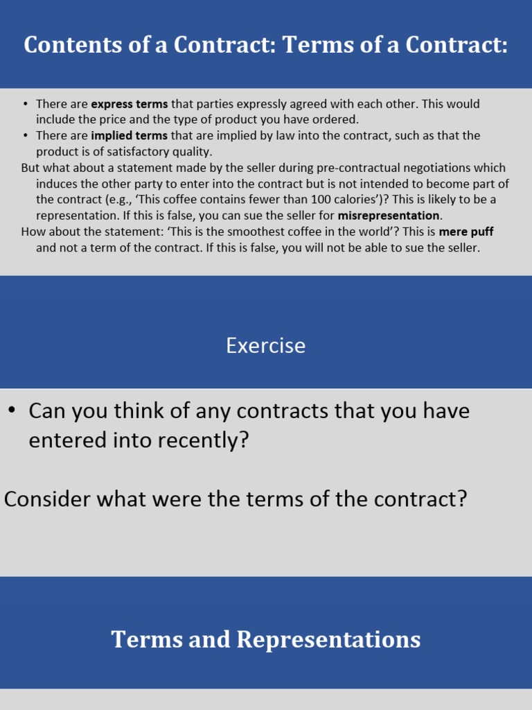 Terms of Contract | PDF