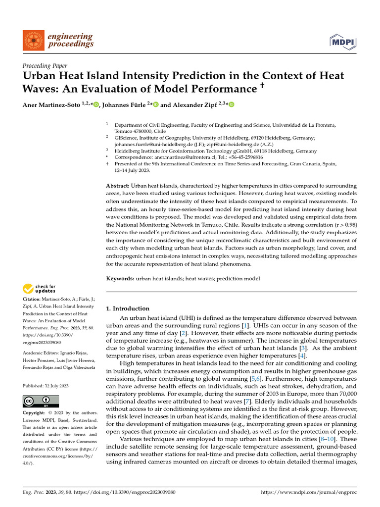 Urban Heat Island Intensity Prediciton | PDF | Thermography | Heat Wave