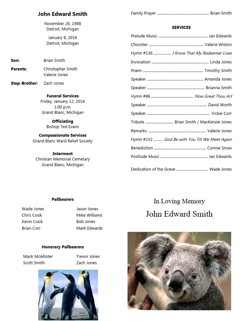 Funeral Program | PDF