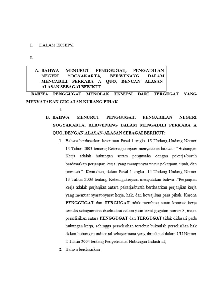 Replik | PDF | Hukum