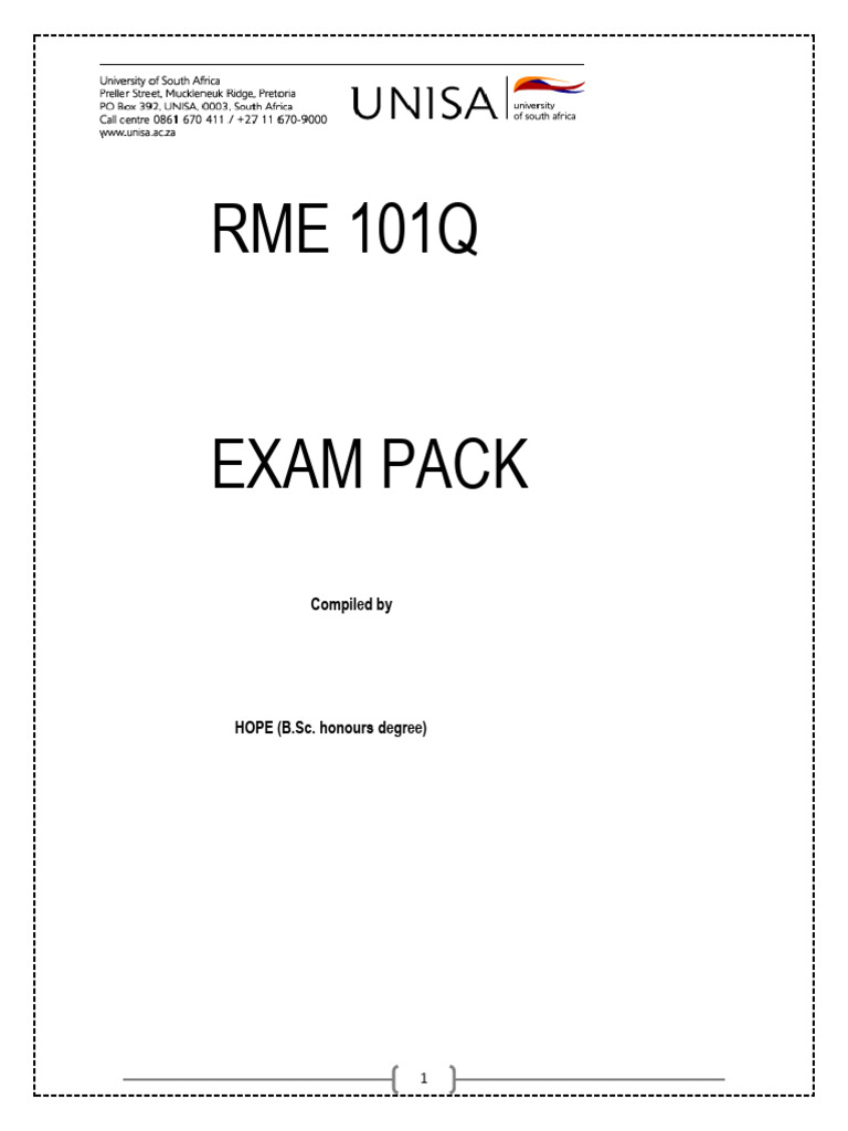 Rme Exam Pack 2 | PDF