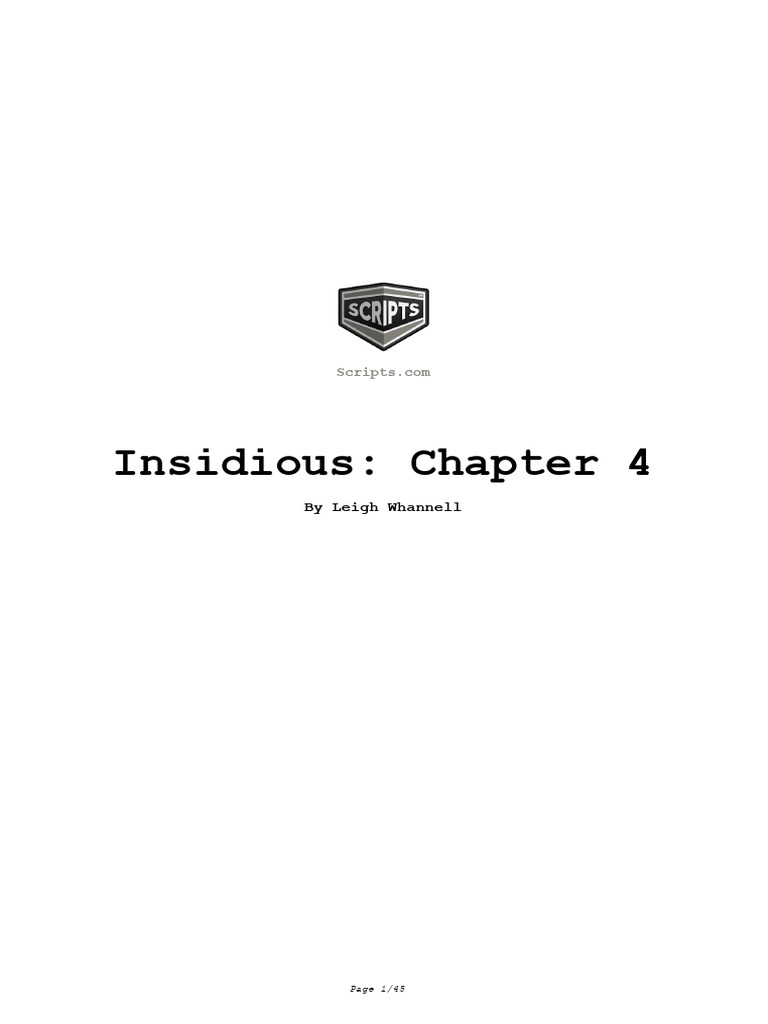 Insidious 4 | PDF | Joseph Stalin