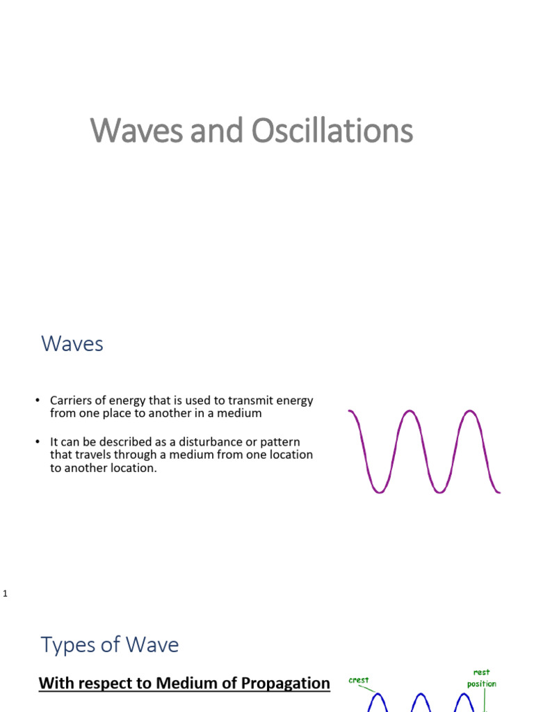 Waves and Oscillations | PDF | Waves | Oscillation