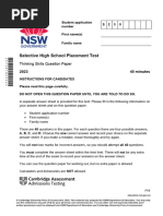 Grade - 6 - Mathematics Curriculum Based Test - 2022 - Student ...