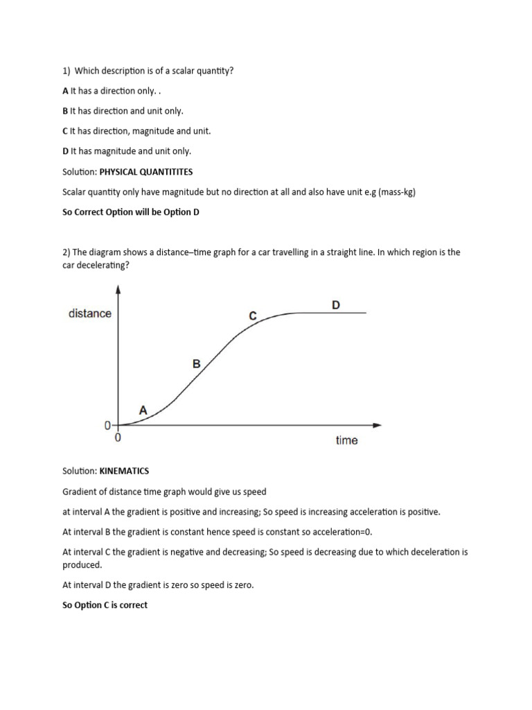 A It Has A Direction Only. - B It Has Direction and Unit Only. C It Has ...