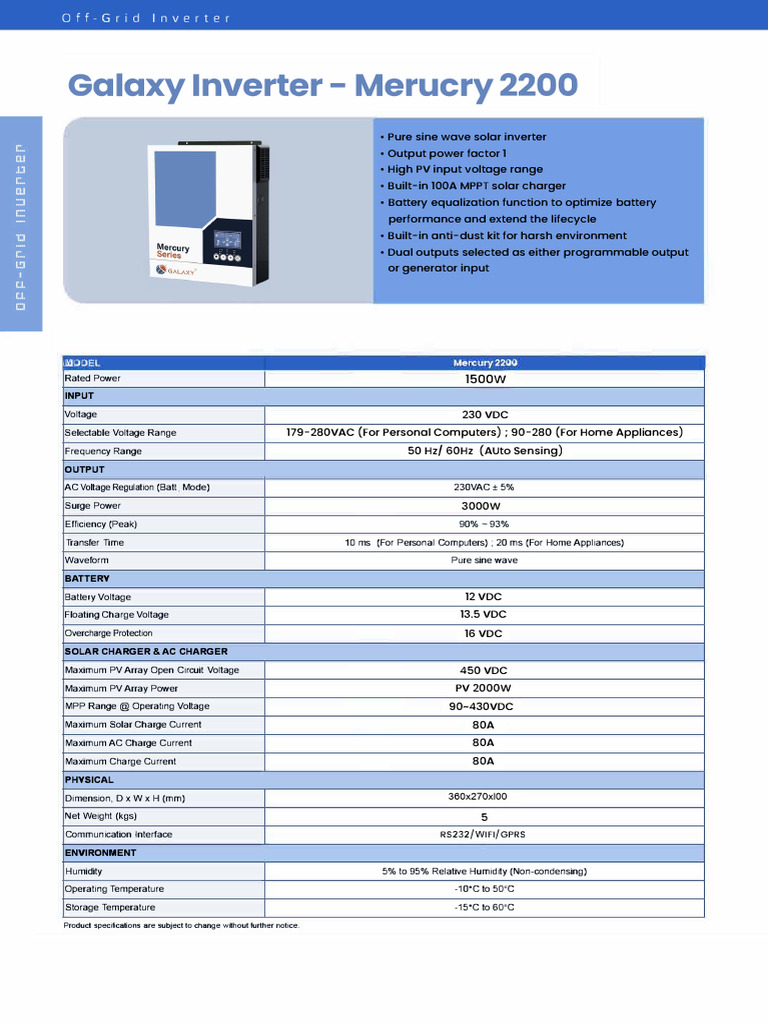 Merucry 2200 Catalog | PDF