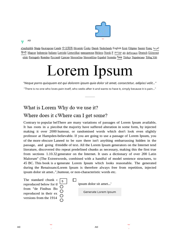 Lorem Ipsum: What Is Lorem Ipsum? Why Do We Use It? Where Does It Come ...