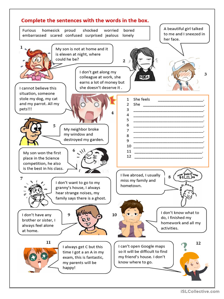 Adjectives To Describe Feelings 2 | PDF