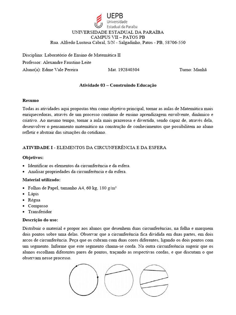 Lab II - Atividade 3 | PDF