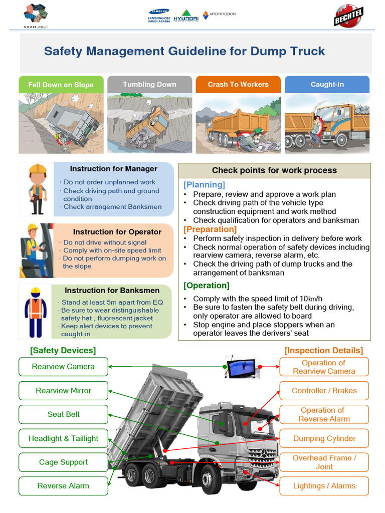 Dump Truck Safety Checklist | PDF | Truck | Land Vehicles