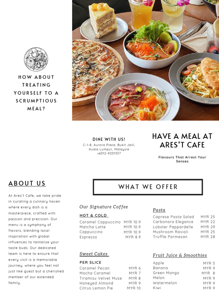 A Rest Cafe KL Brochure Assignment | PDF