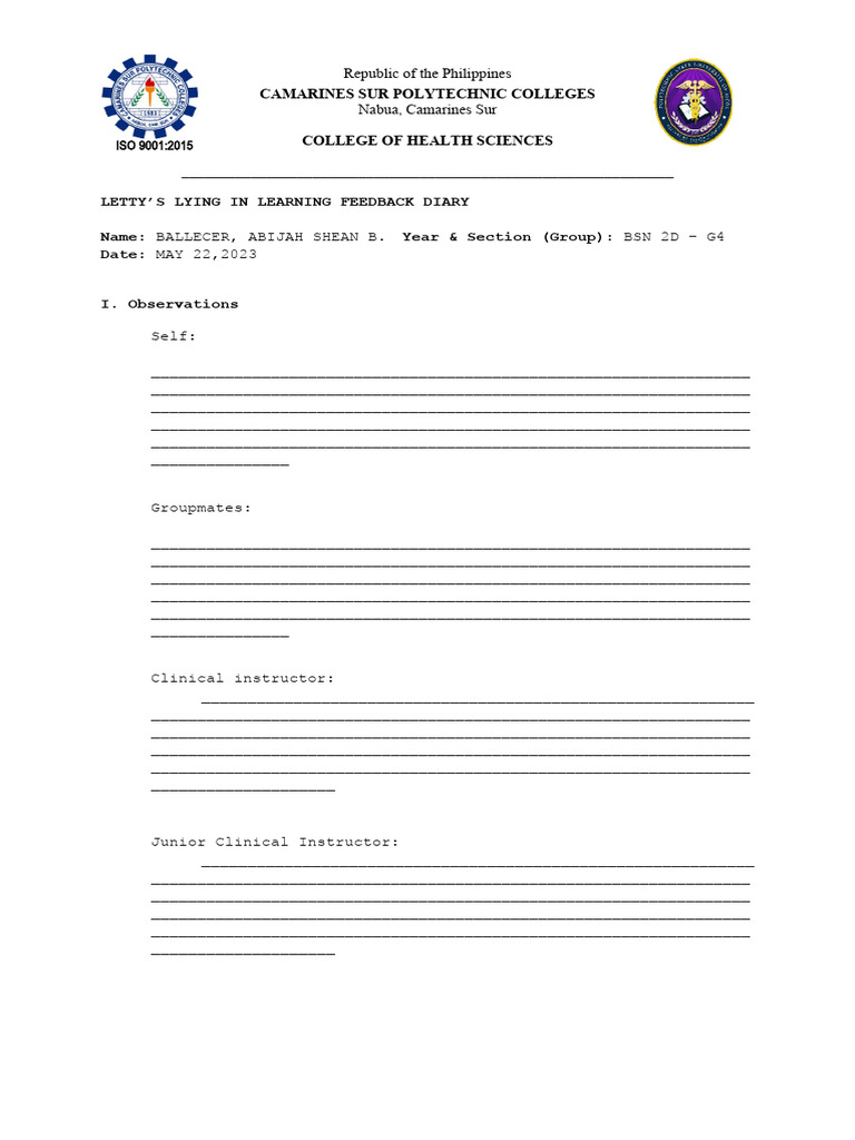 Learning Diary | PDF | Learning | Cognition