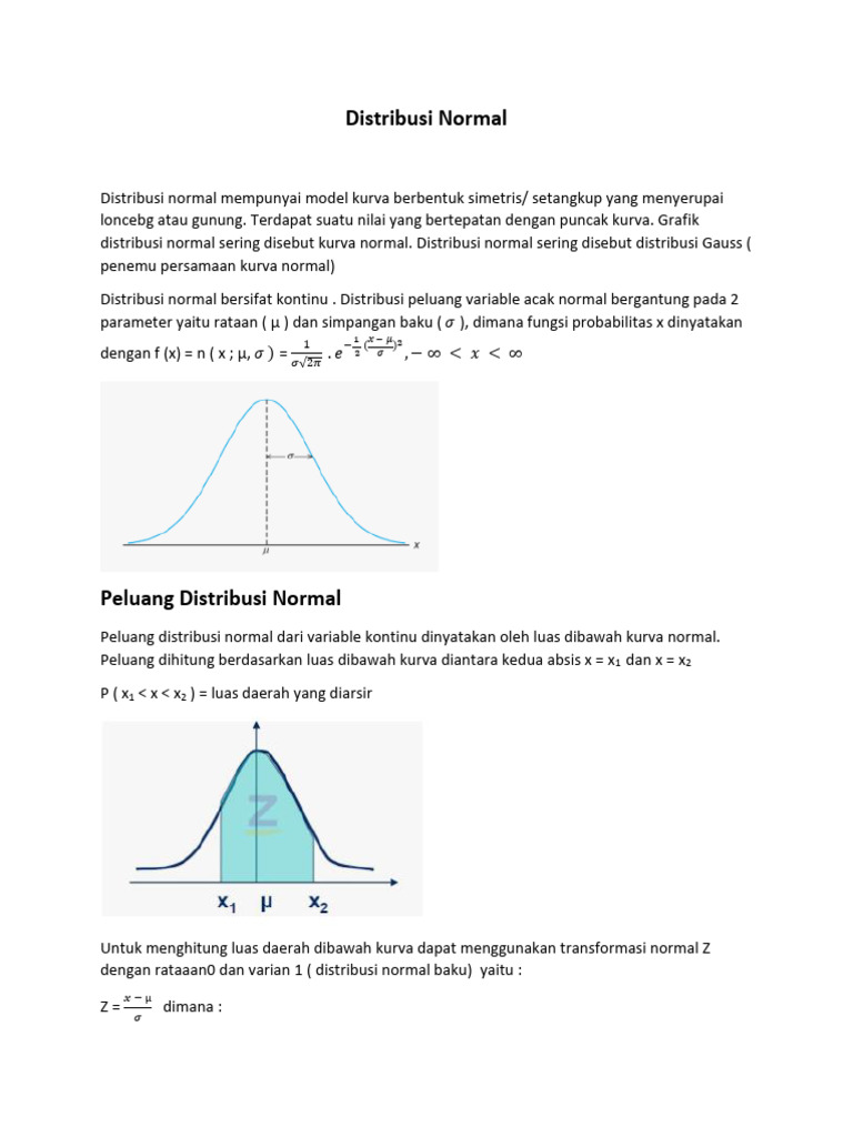 Modul Distribusi Normal | PDF