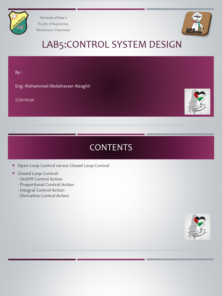 Lab 5 Conrol System Design | PDF | Feedback | Control Theory