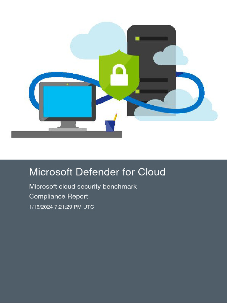 Microsoft Cloud Security Benchmark Compliance Report | PDF