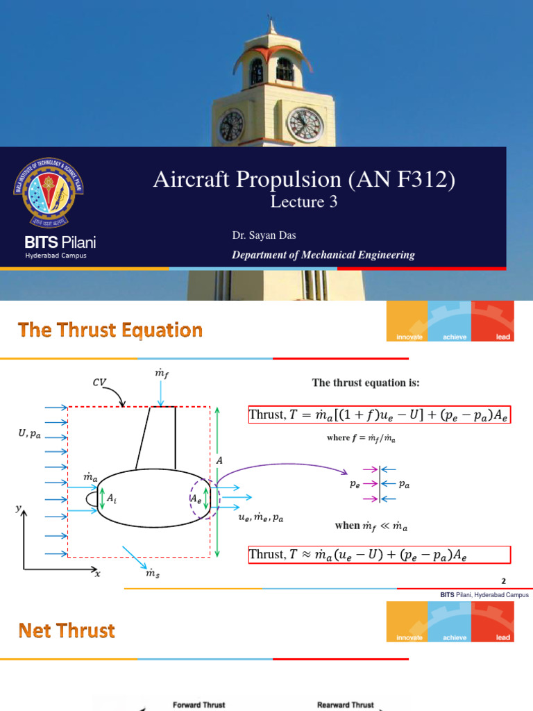 Lecture 3 | PDF | Thrust | Propulsion