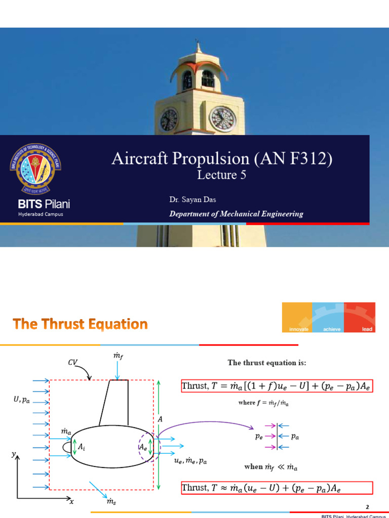 Lecture 5 | PDF | Jet Engine | Thrust