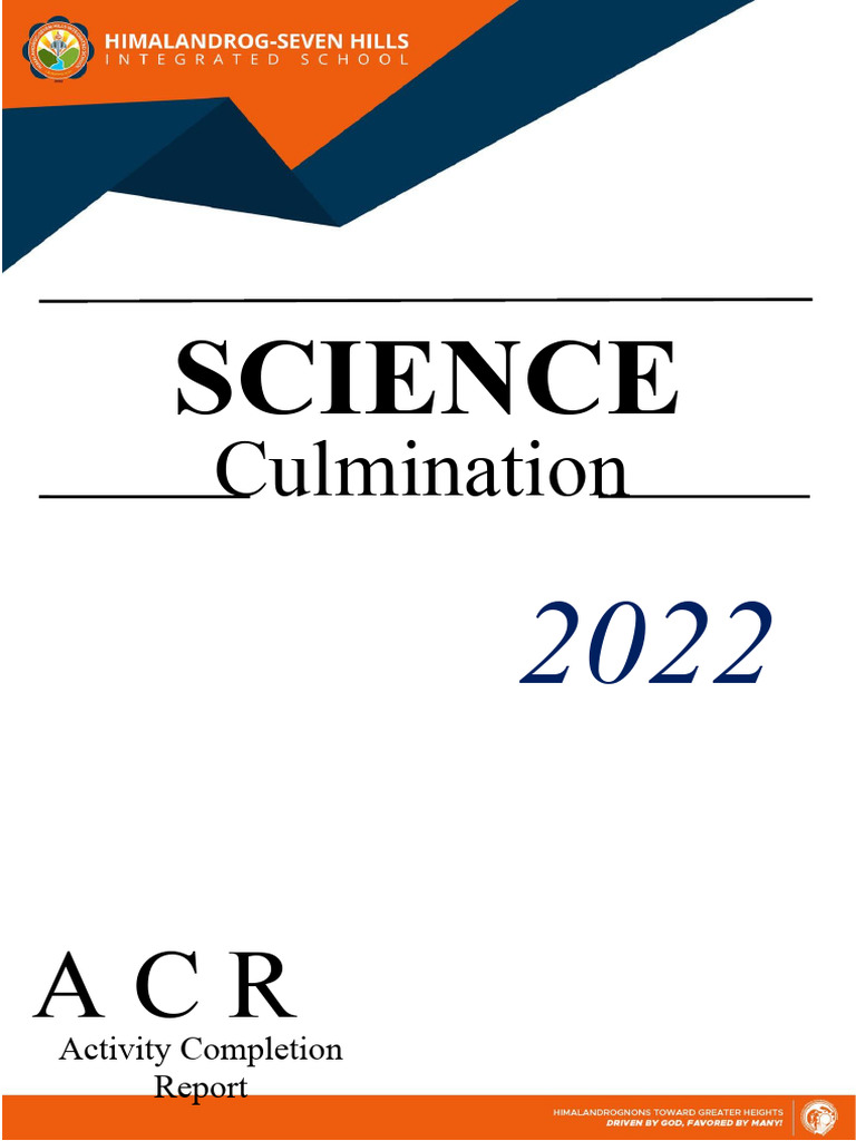 Science Month Culmination ACR | PDF | Learning | Cognition