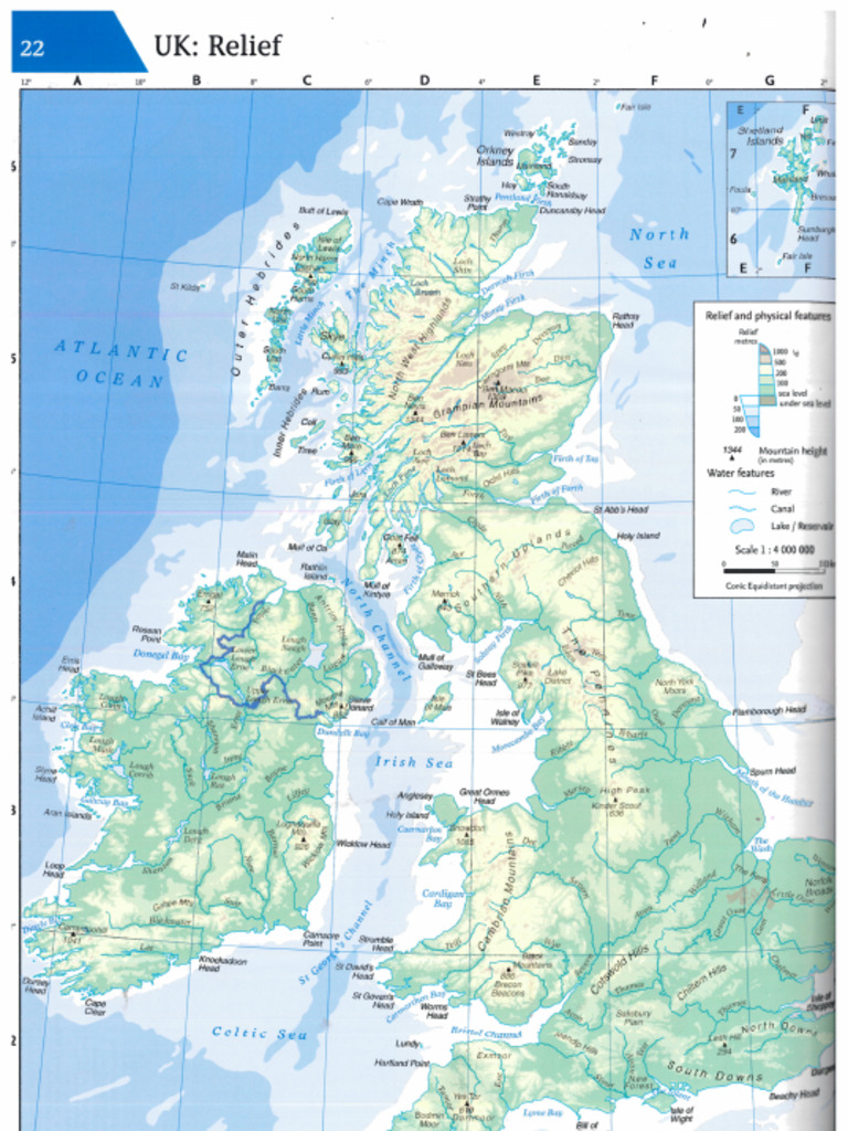 UK Relief Map | PDF