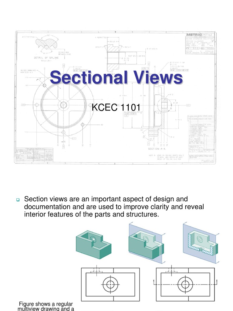 8 - Sectional Views | PDF | Drawing | Technical Drawing