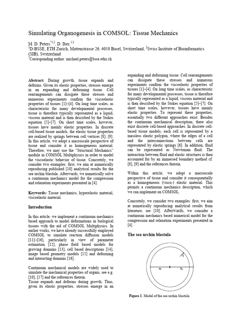 Comsol Example | PDF | Viscoelasticity | Elasticity (Physics)