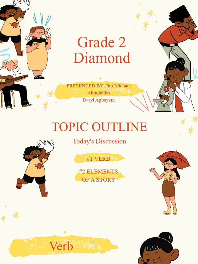 Grade 2 Diamond: PRESENTED BY: Jim Michael Almohallas Daryl Agbayani | PDF | Grammar | Syntax