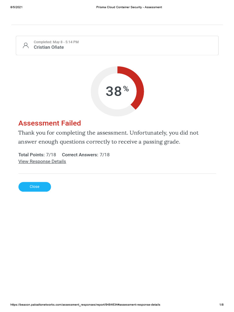 Prisma Cloud Container Security - Assessment | PDF