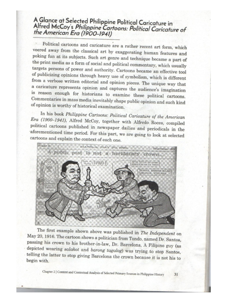 McCoy Philippine Cartoons Political Caricature 1900 1941 | PDF