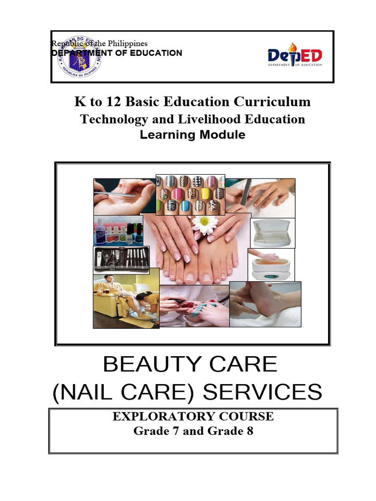 Nail Care Learning Module | PDF | Nail (Anatomy) | Personal Protective ...
