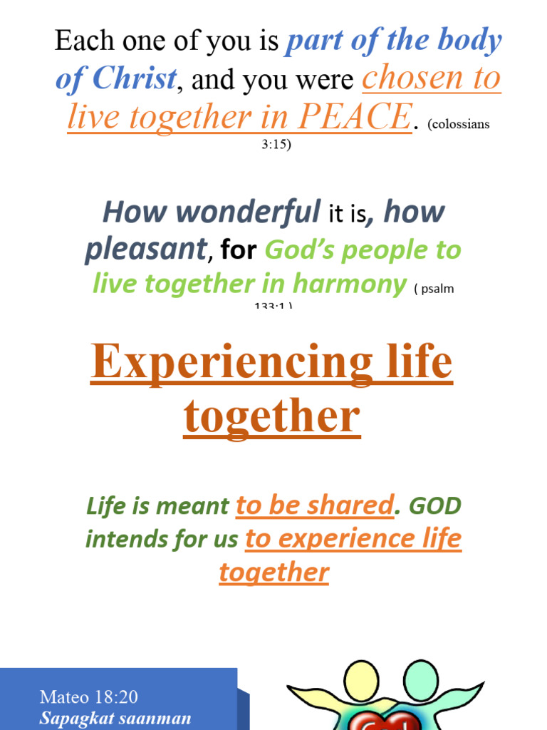Experiencing Life Together | PDF