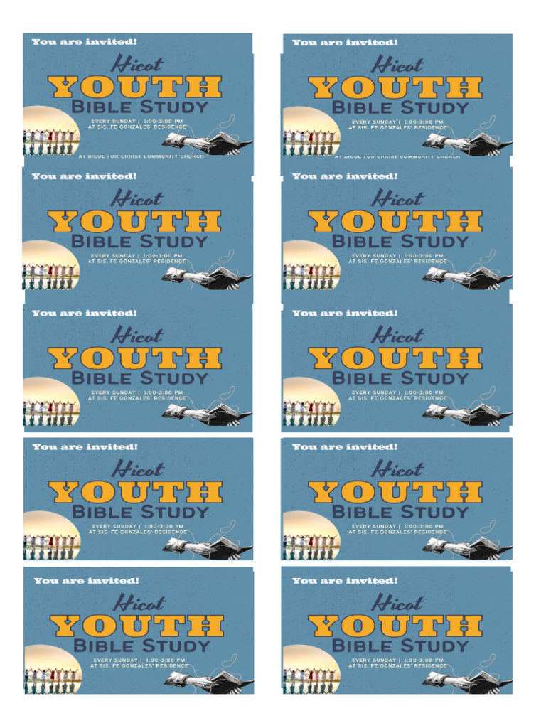 Invitation Youth Fellowship | PDF