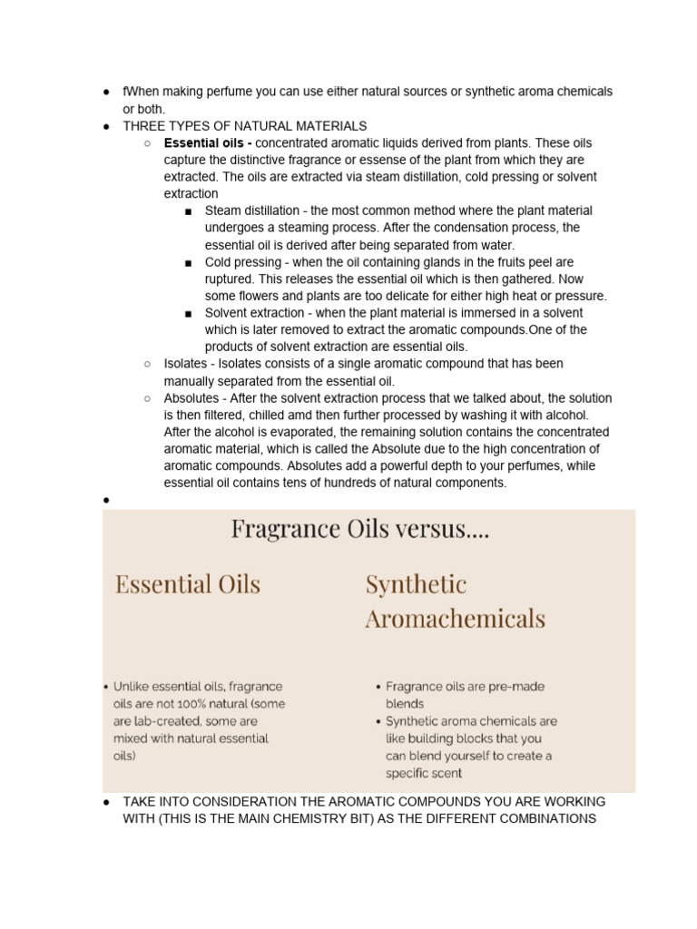 Perfumery Notes | Download Free PDF | Perfume | Essential Oil