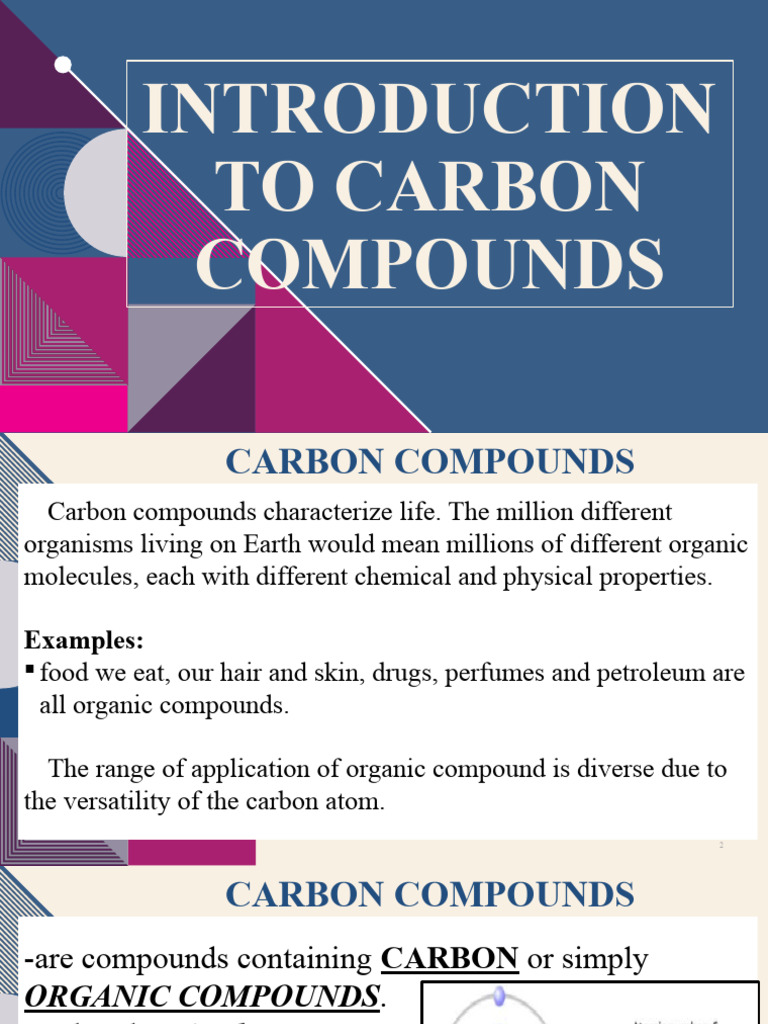 Introduction To Carbon Compounds | PDF | Carbon | Organic Compounds