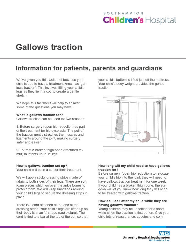 Understanding Gallows Traction for Infants | PDF | Hip | Clinical Medicine