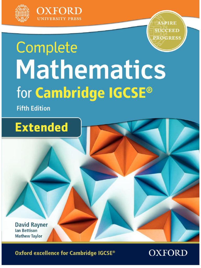 Mathematics For Cambridge Igcse Fifth Edition Extended PDF | PDF