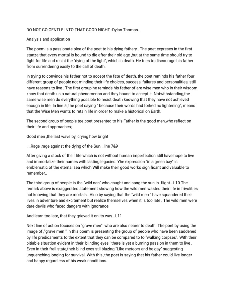 9018 - DO NOT GO GENTL-WPS Office | PDF | Poetry
