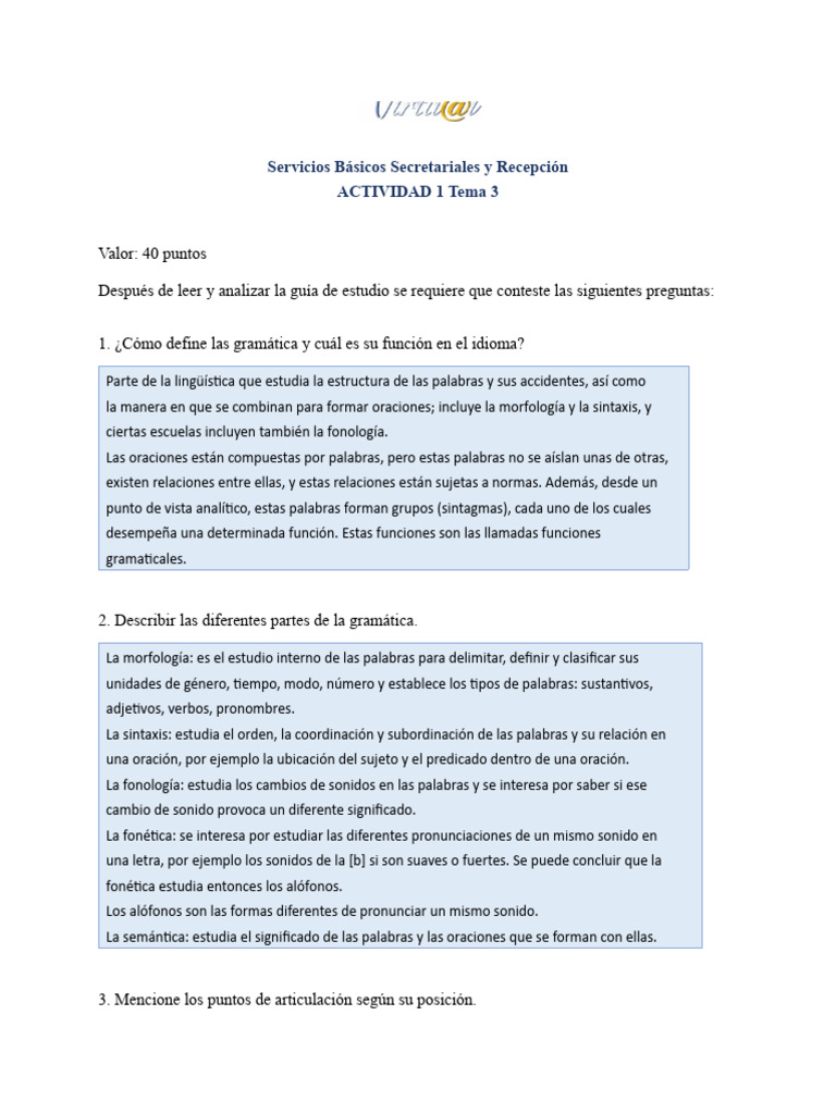 Actividad 1 Modulo 3 | PDF
