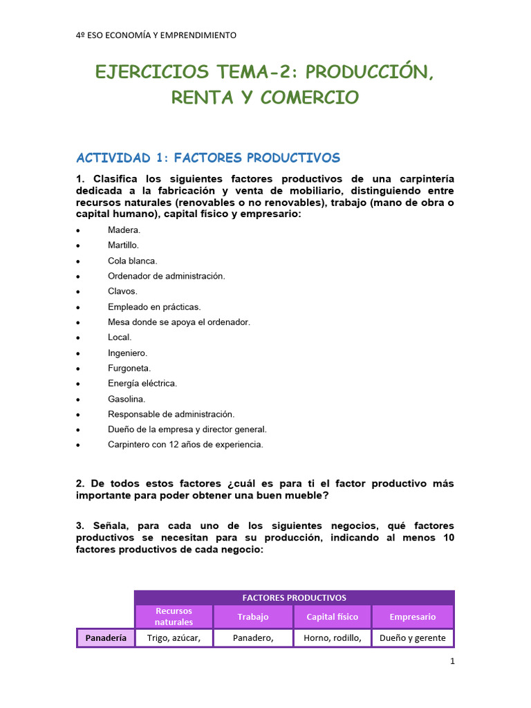 Ejer T-2 Producción | PDF | Hogar, jardinería y bricolaje