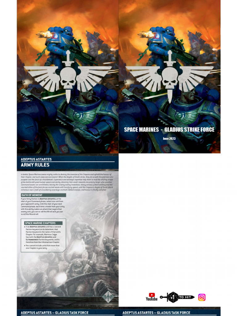 Space Marines Gladius Strike Force Guide | PDF