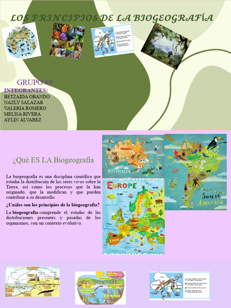 Biogeografía Grupo 3.0 | PDF | Biogeografia | Biología de la Conservación