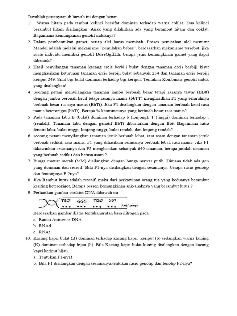 Quis Hereditas Mendel | PDF