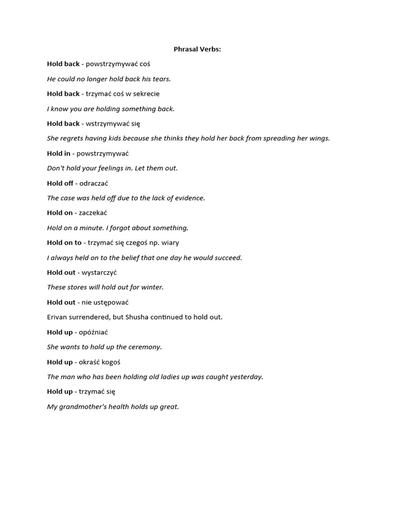 Essential Phrasal Verbs Guide | PDF | Language Arts & Discipline