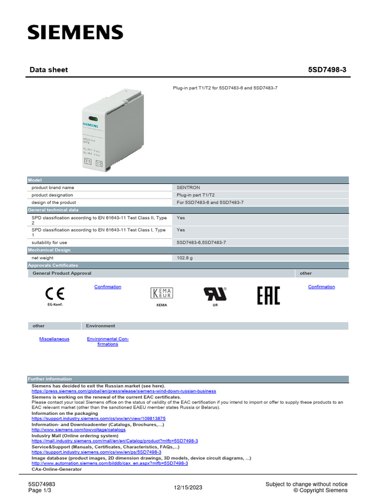 5SD74983 Datasheet en | PDF