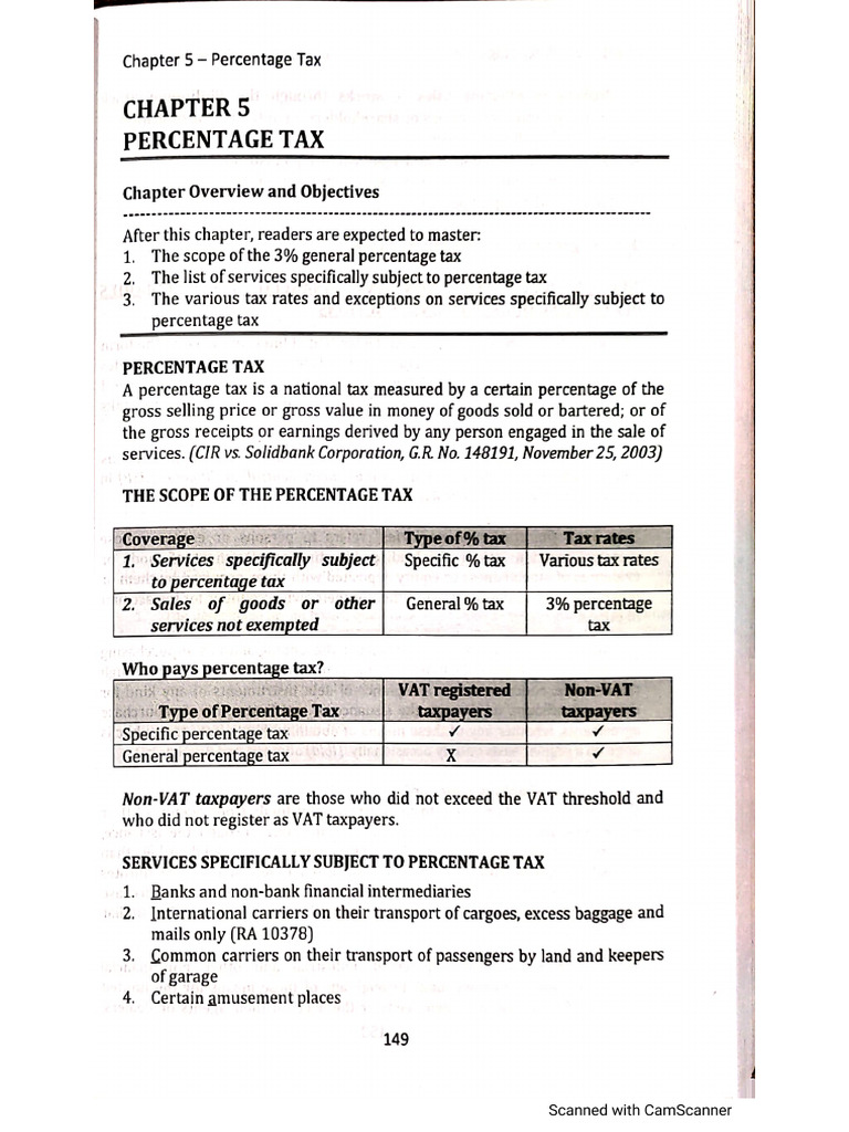 Business Tax CHAP 5 | PDF