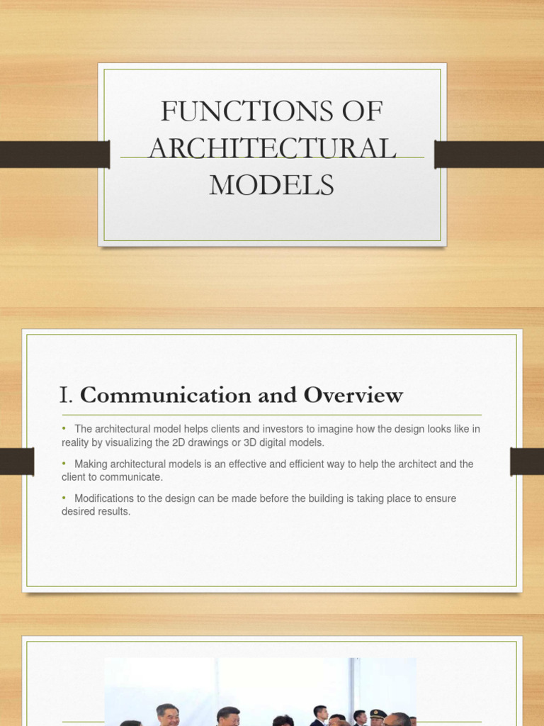Functions of Architectural Models | PDF
