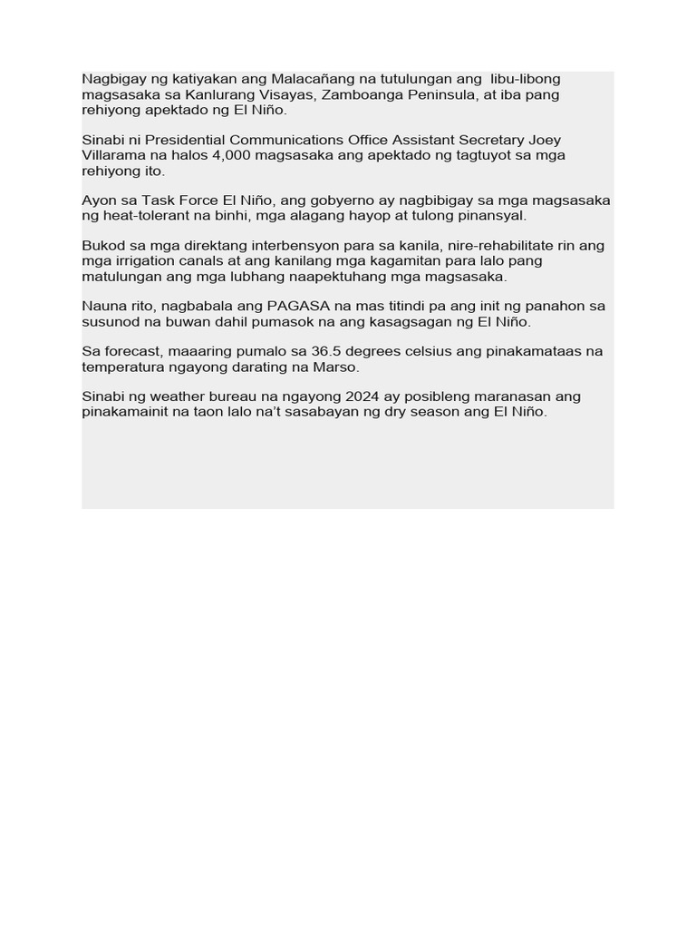 Pagsulat NG Balita Activities | PDF