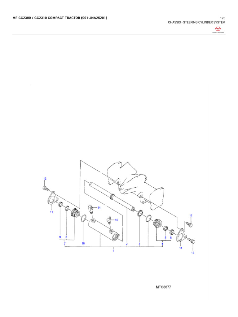 GC2300/GC2310 Steering Parts Diagram | PDF
