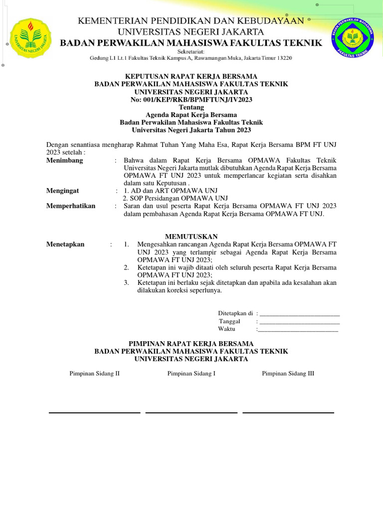 Konsideran RKB 2023 | PDF